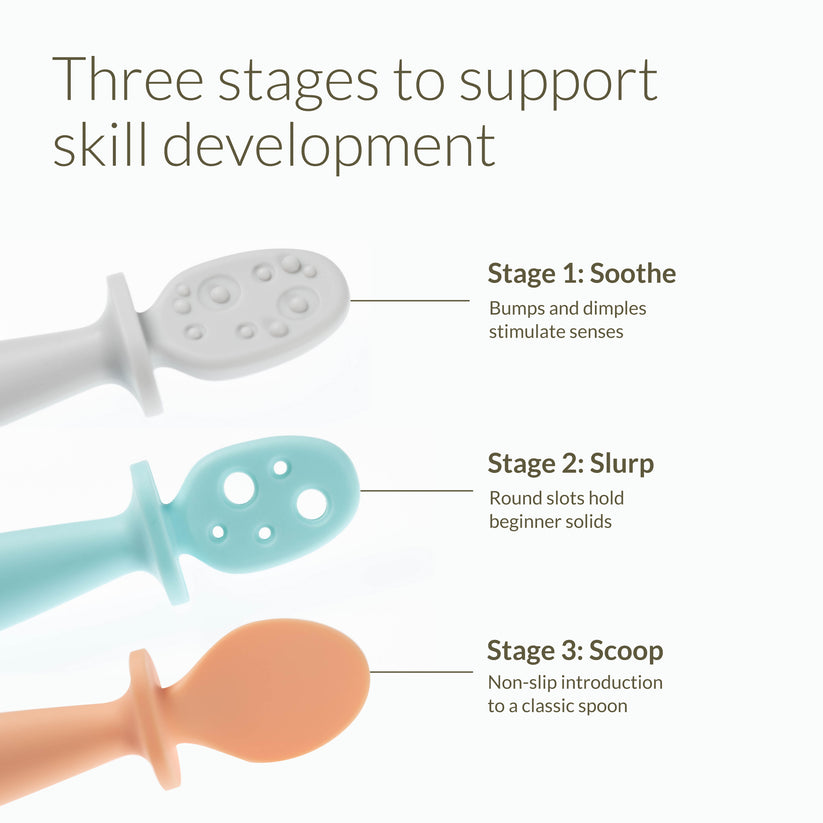 Lil’ Bites Soft Silicone Baby Spoon Set – Kiinde